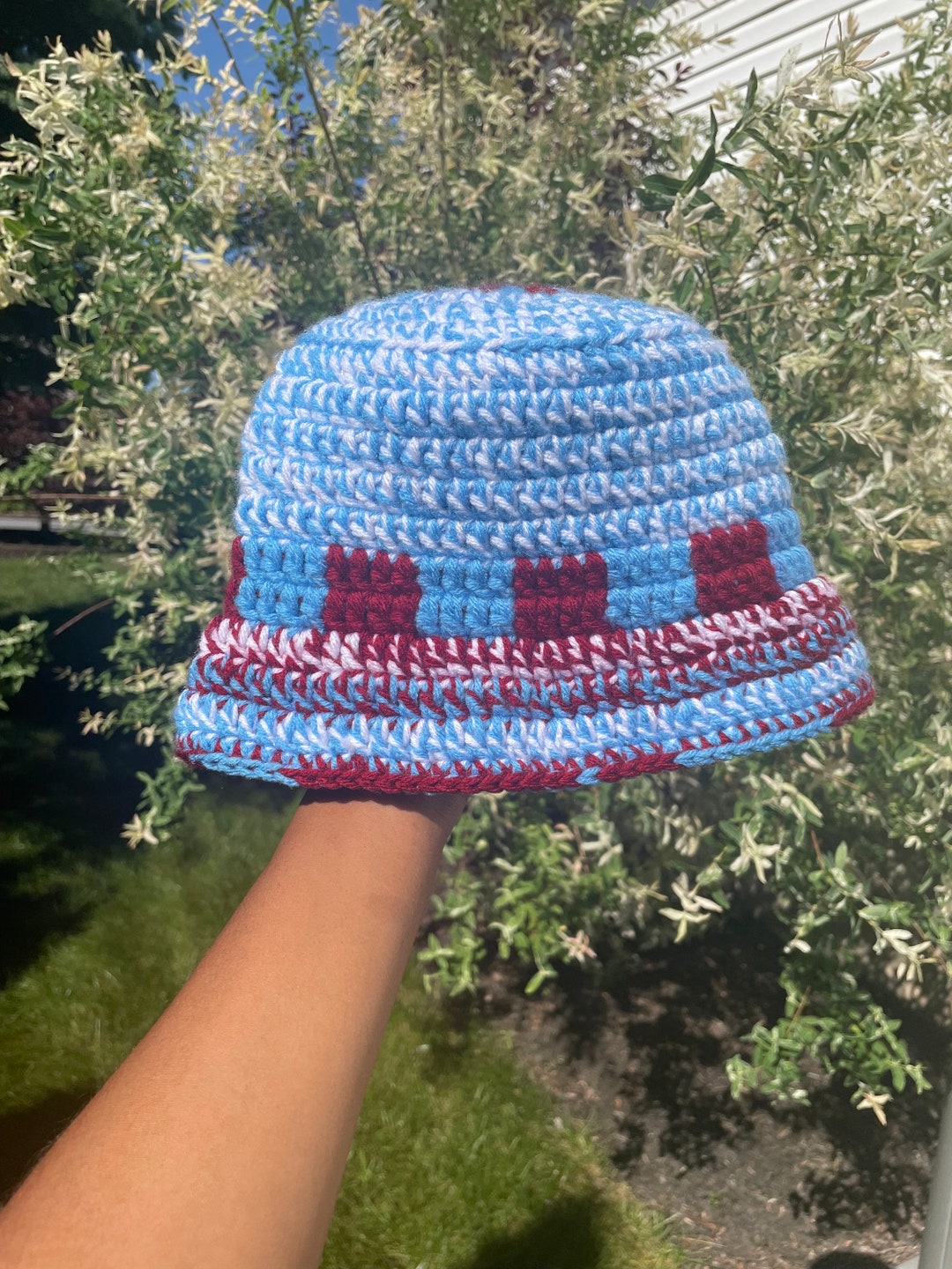 Phillies Retro Handmade Crochet Bucket Hat - Etsy