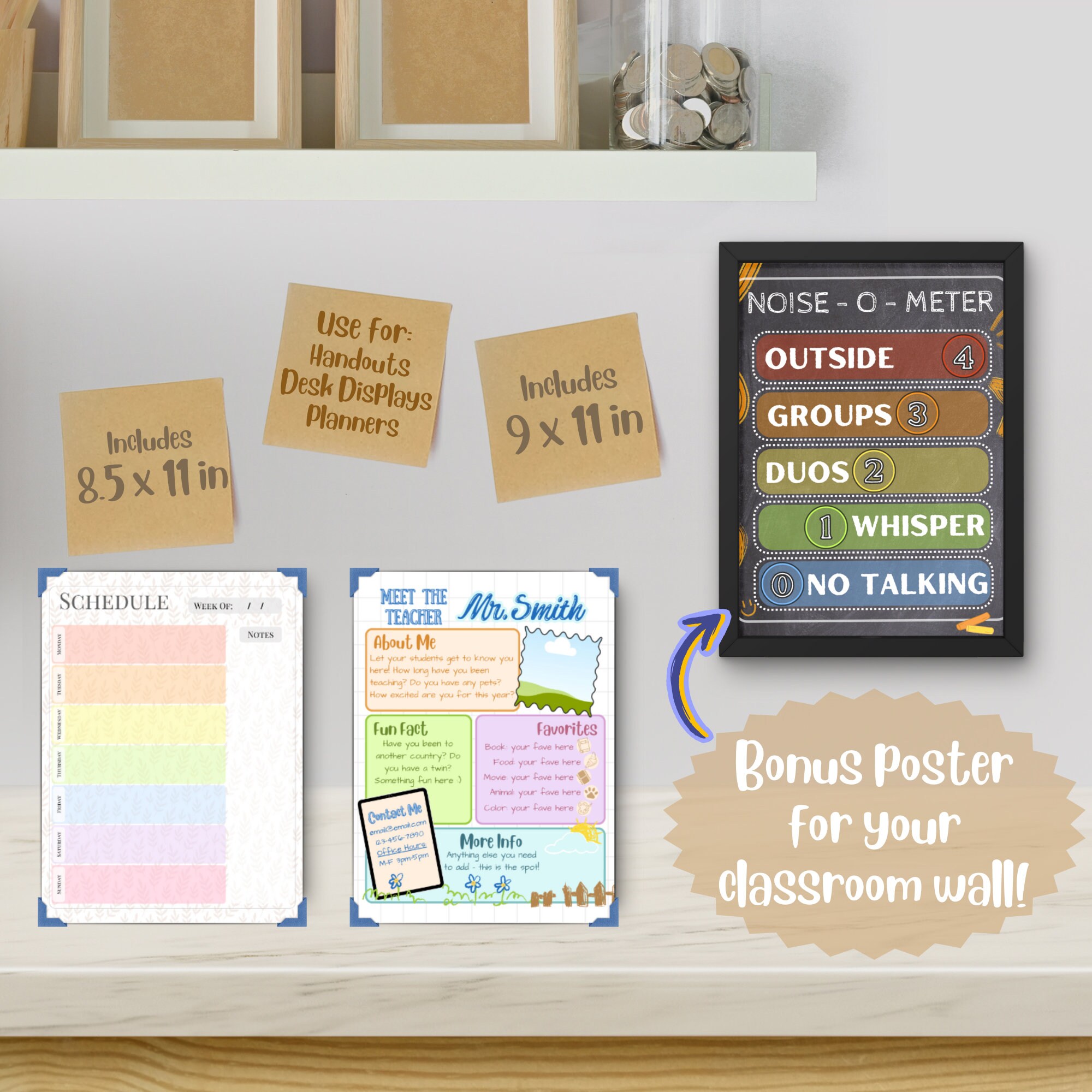 Meet the Teacher Template Weekly Schedule Printable Lesson Plans ...