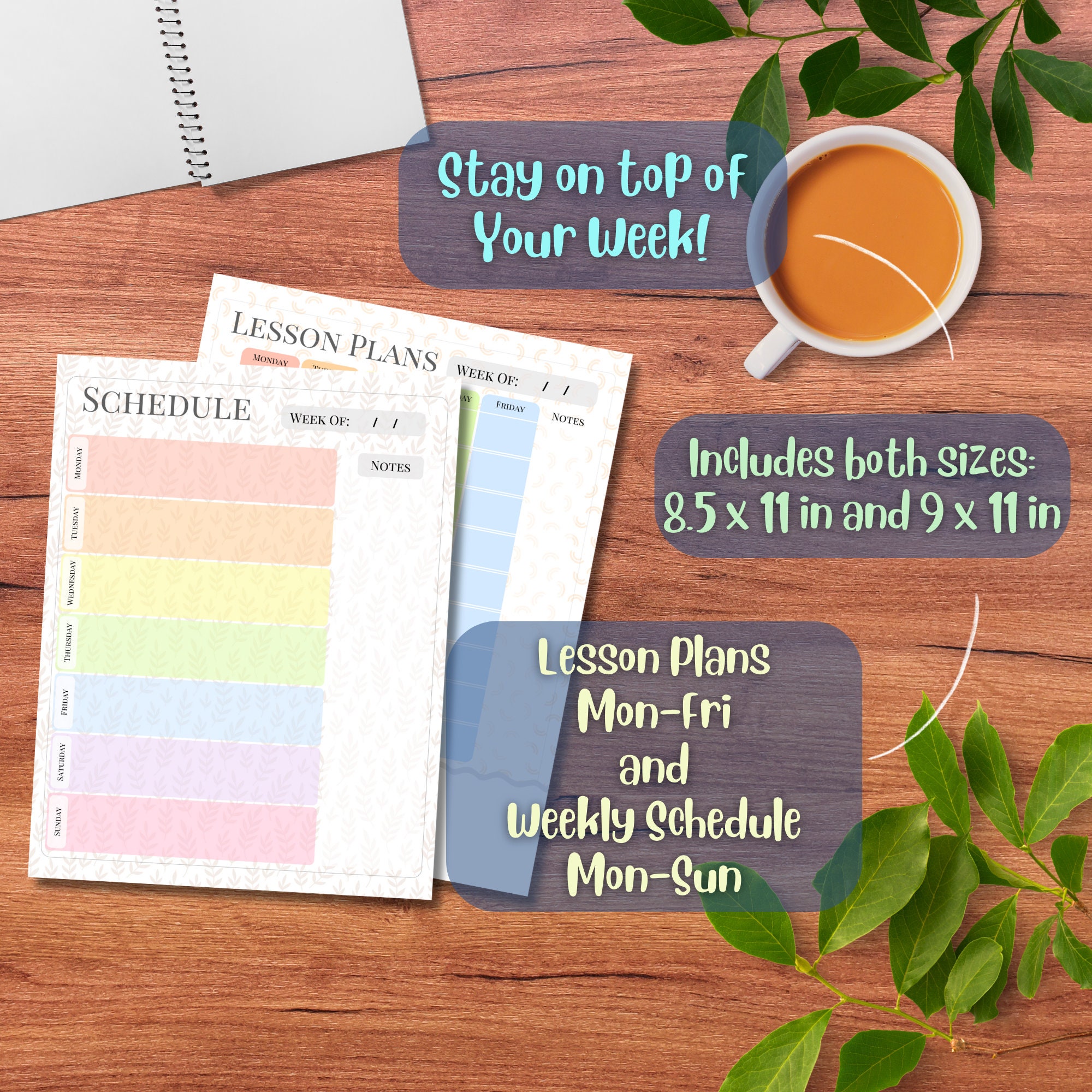 Meet the Teacher Template Weekly Schedule Printable Lesson Plans ...