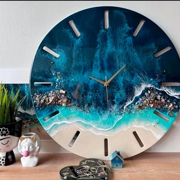 Resin Clock - Etsy UK