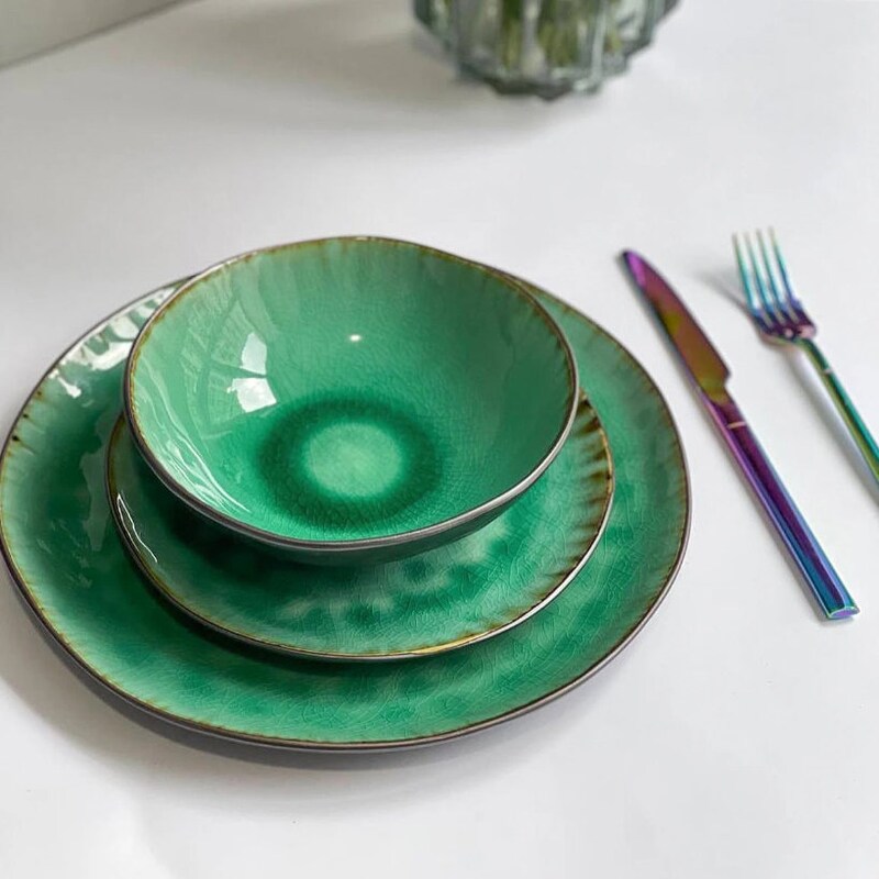 Green Dinnerware - Etsy