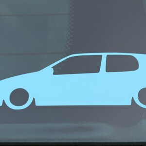 2 X VW Polo 6n2 Vinyl Lowered Modified Car Window Sticker Transfer ...