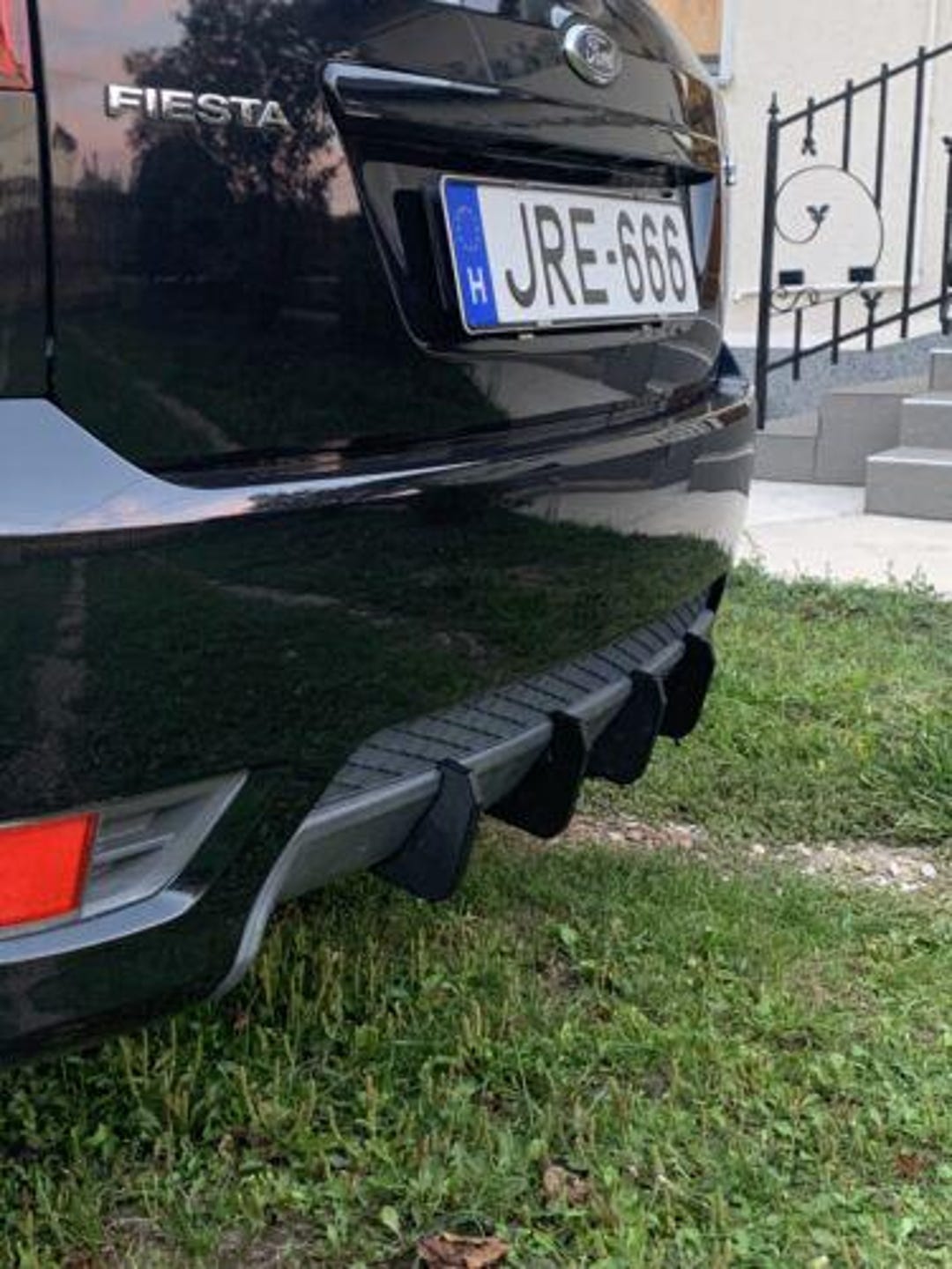 Fits Ford Fiesta Mk6 ST150 Rear Bumper Diffuser Fins/fiesta Zetec S ...