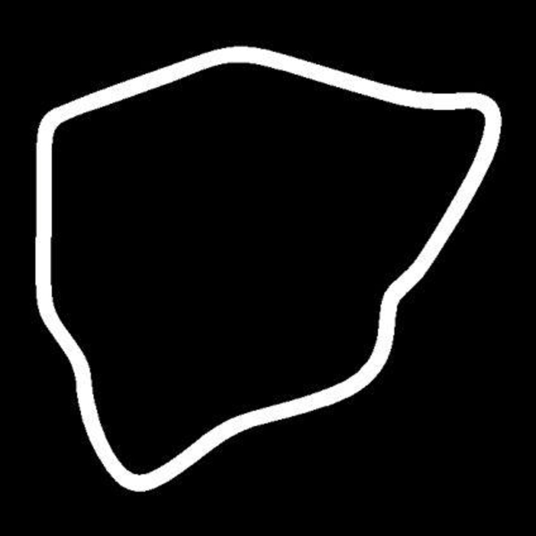 2 X Castle Combe Race Track Outline Vinyl Sticker Transfer Decal Car ...