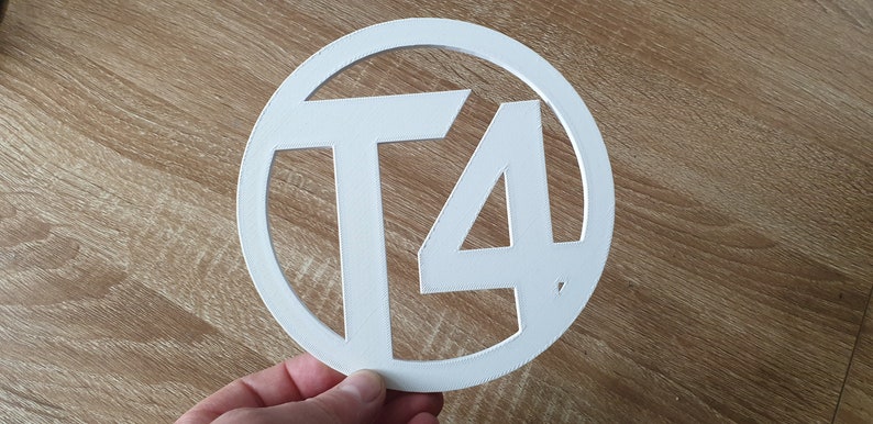 VW T4 Transporter Logo 3D Print Wall Art Design Car Automotive Symbol ...