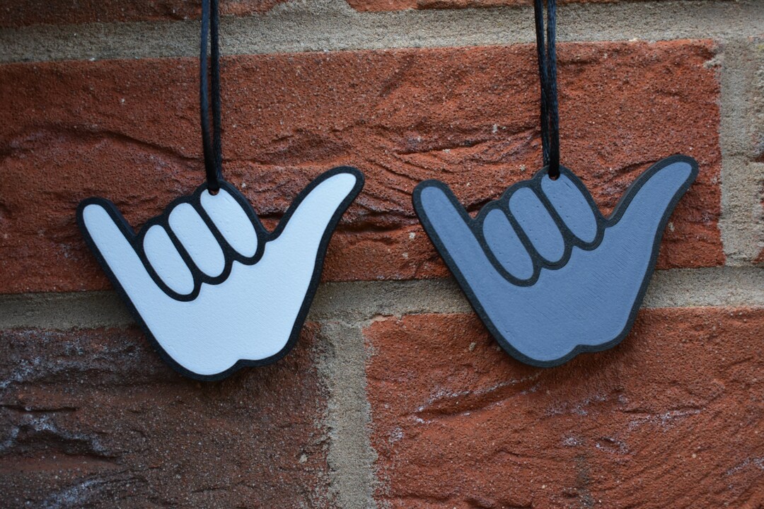VW Van T4 T5 T6 Transporter Hanging Shaka Hand Sign Hang Loose Symbol ...