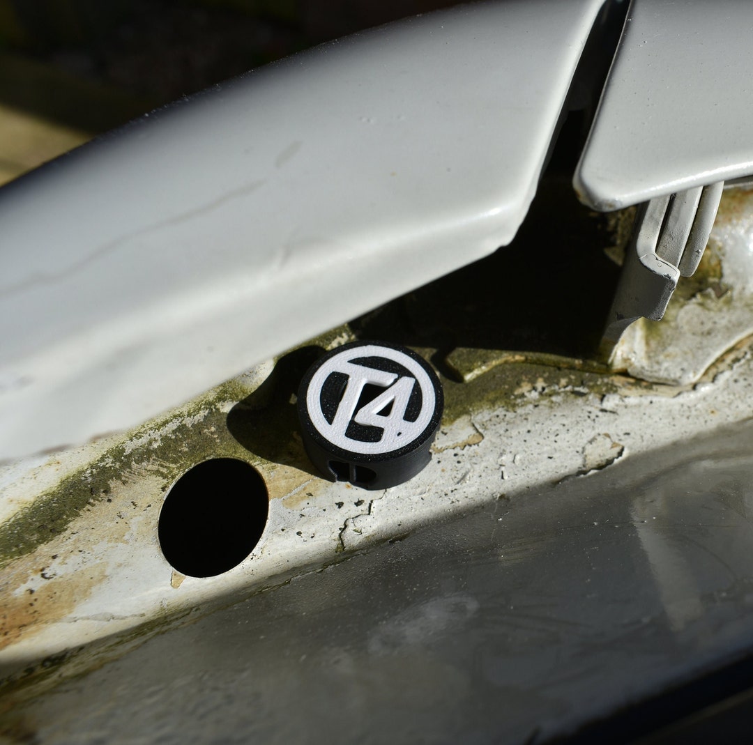 2 X Custom VW T4 Logo Scuttle Panel Tray Drain Hole Fender Water Outlet ...