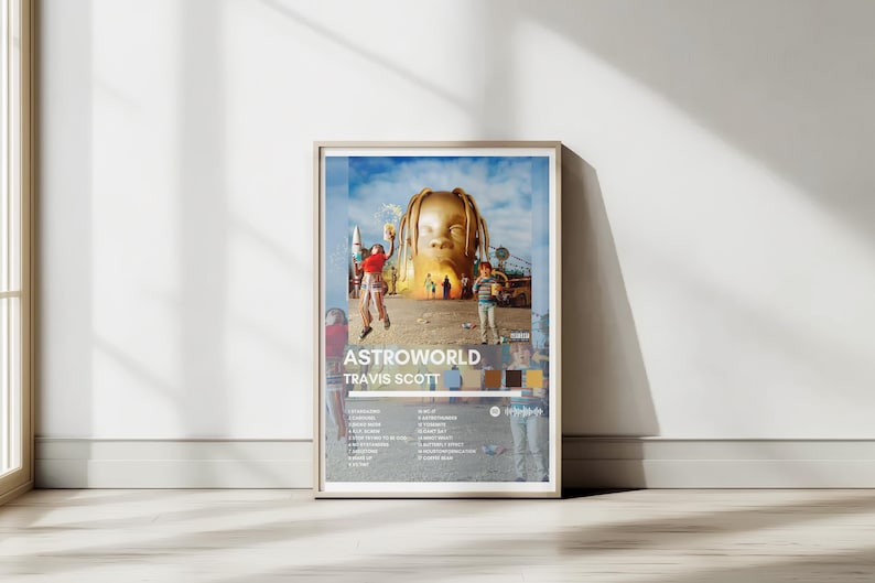 Travis Scott Astroworld Poster – Hip-hop Wall Art – Printable Digital Album Decor - Etsy