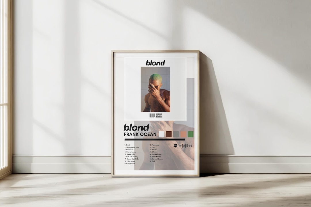 Frank Ocean Blond Poster – RNB Wall Art – Printable Digital Album Decor ...