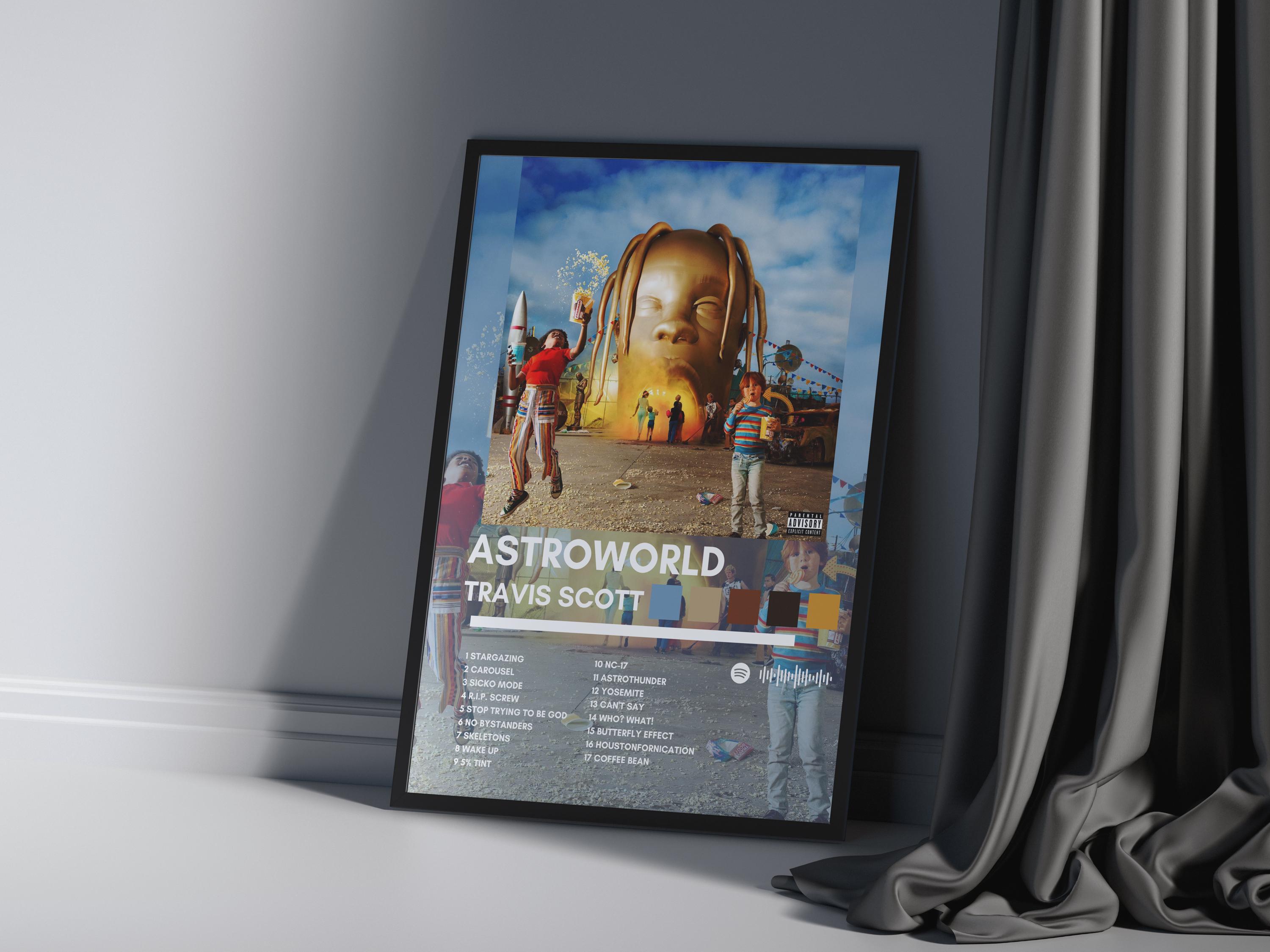 Travis Scott Astroworld Poster – Hip-hop Wall Art – Printable Digital ...