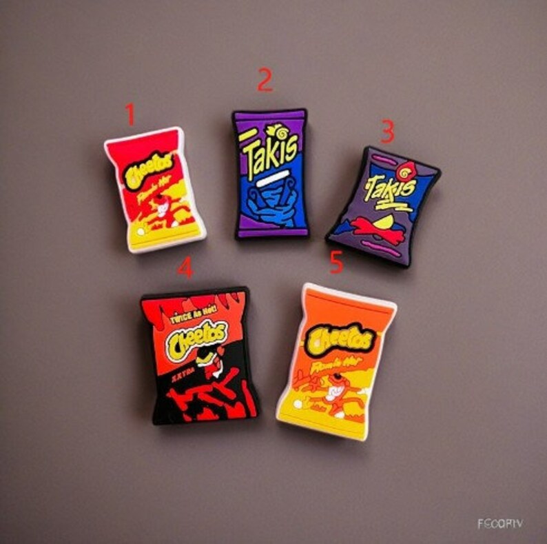 Hot Cheetos Takis Charms Blue Heat Fuego Xxtra Hot Chips Shoe Clog ...