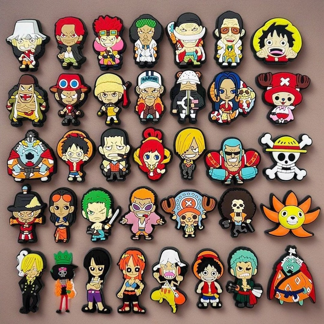 One Piece Anime Croc Charms Jibbitz Set for Crocs Trending One Piece ...