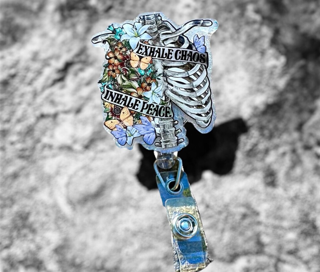 Rib Badge Reel, Anatomical Rib Cage, Xray Badge Reel, Nurse Gift ...