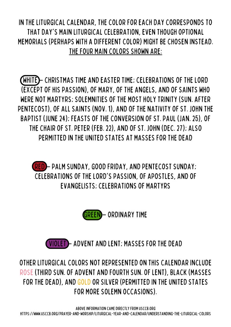 Catholic Mass Journal With Clickable Link to Daily Readings, Liturgical ...