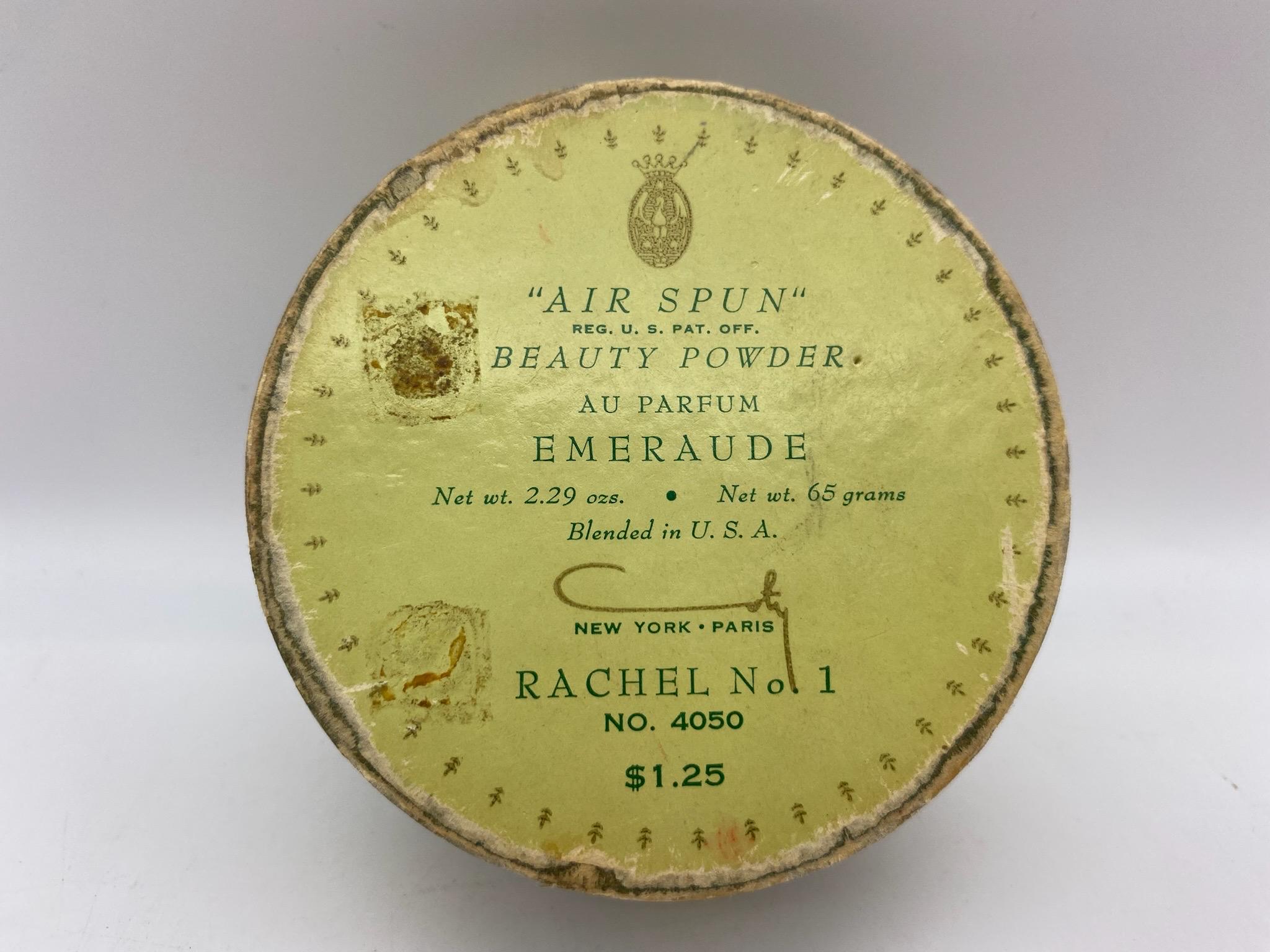 Empty Vintage Coty New York Paris Air Spun Emeraude Powder Vanity ...