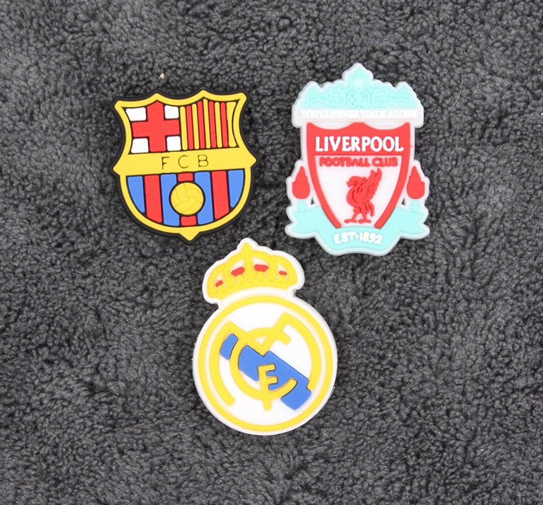 3 Pcs Soccer Club Lot 2 Real Madrid , FC Barcelona , Liverpool FC Shoe ...