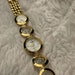 Pierre Vintage Ladies Watch Gold Band White Rhinestones in Bracelet - Etsy
