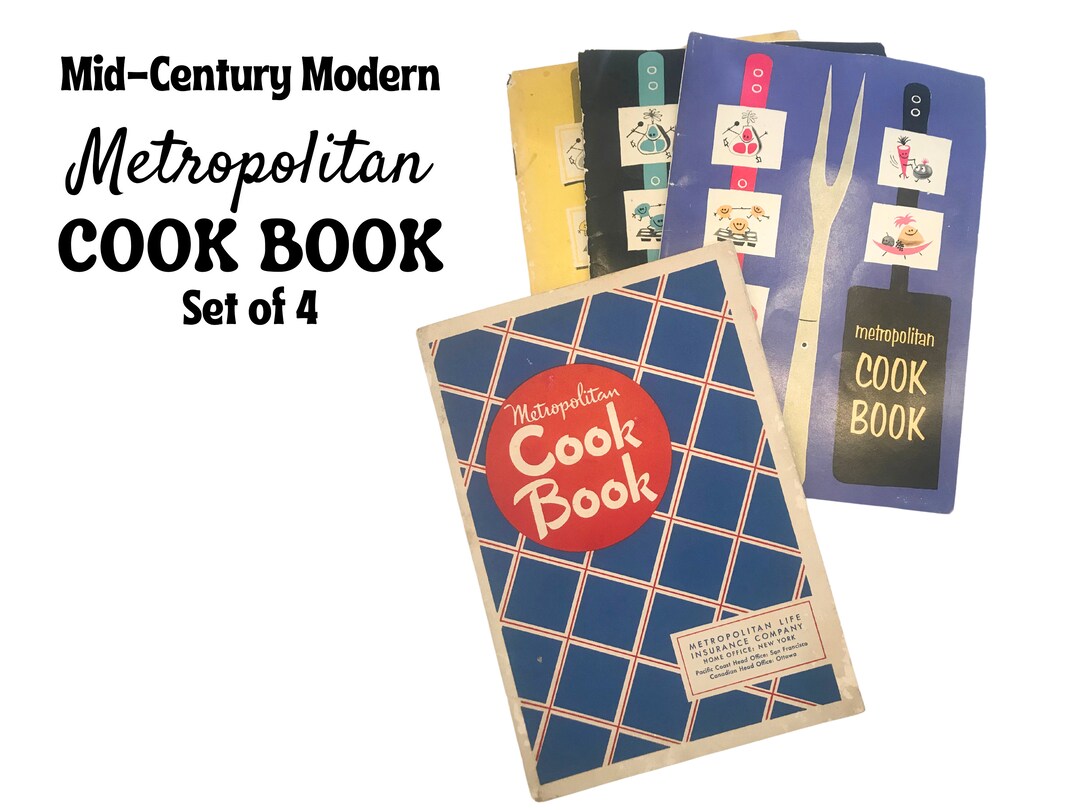 Metropolitan Cook Books, Set of 4, Vintage Cook Books, Recipe Booklet ...