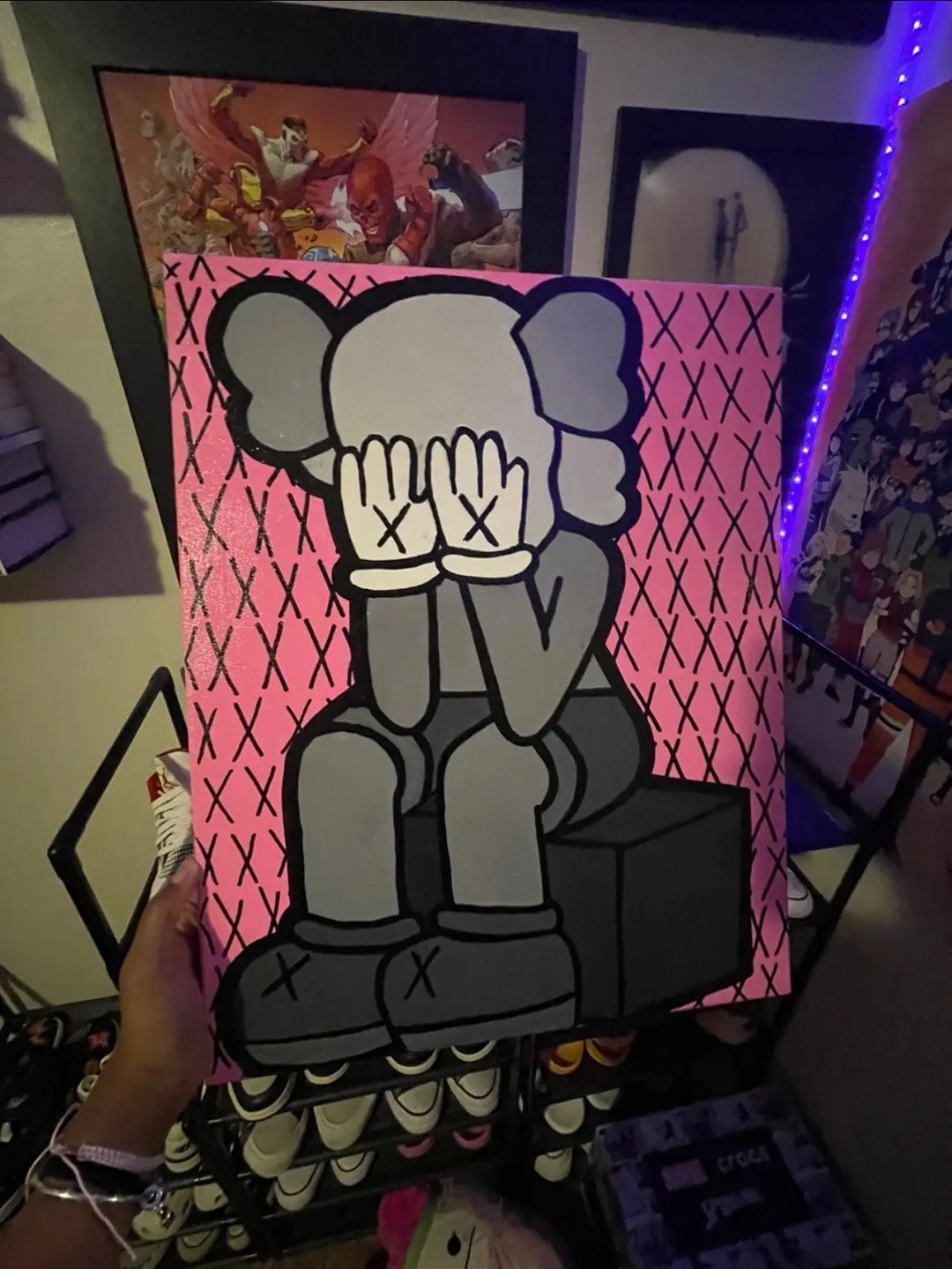 Kaws Painting - Etsy