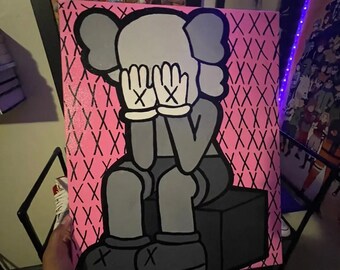 KAWS PAINTING Hypebeast, Acrylic Painting, Art, Canvas Painting - Etsy