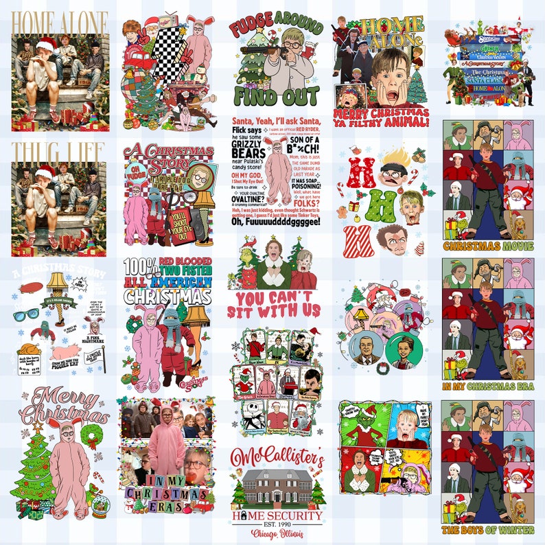 Home Alone Bundle PNG, Bundle Home Alone Christmas Png, Home Alone ...