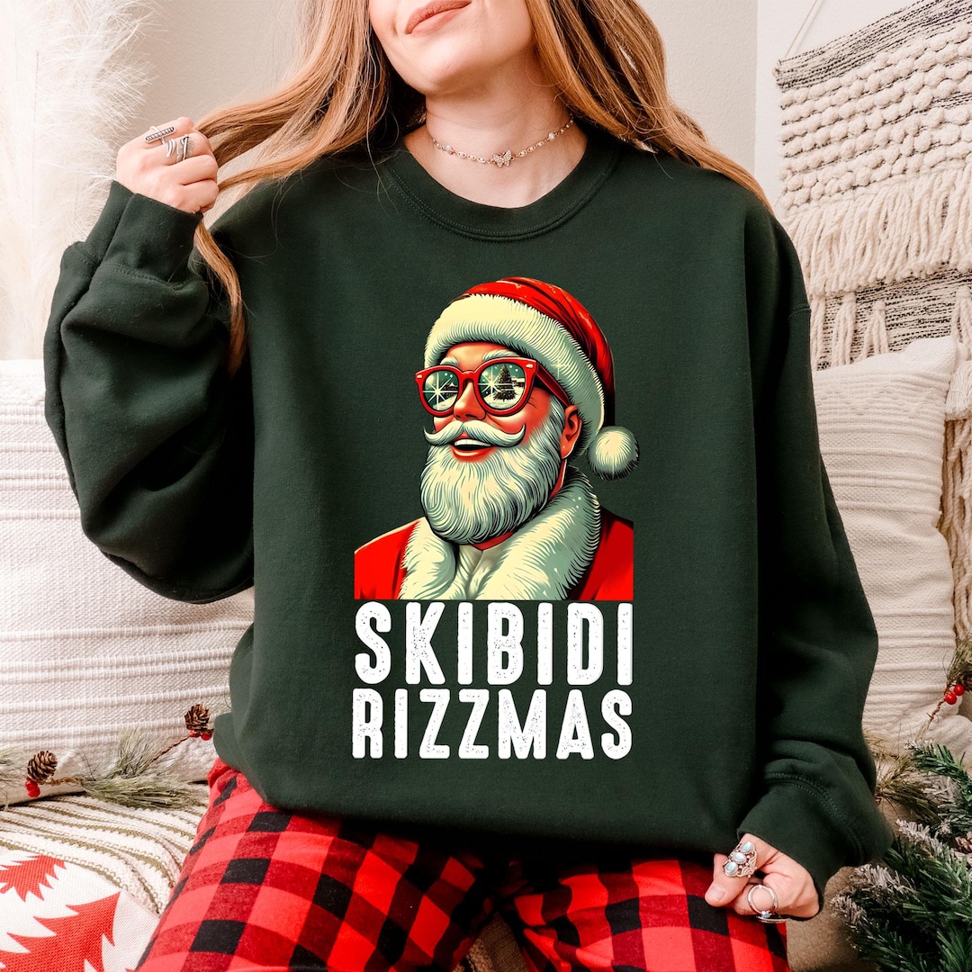 Skibidi Rizzmas Png, Merry Rizzmas Png, Santa Claus Rizz Png, Rude ...