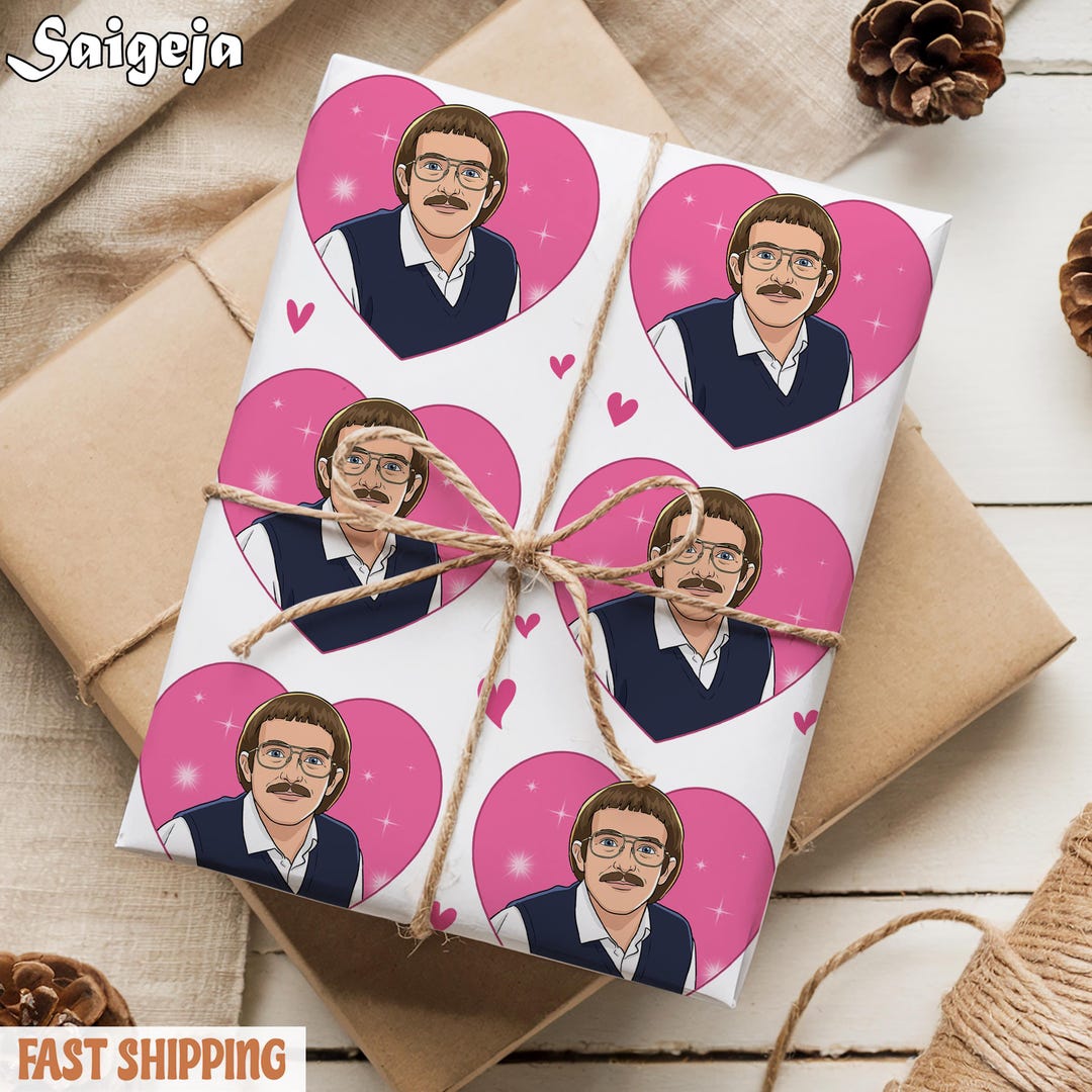 Do It Lady Heart Valentine Wrapping Paper, Funny Ugly Gift Wrap, Chit ...