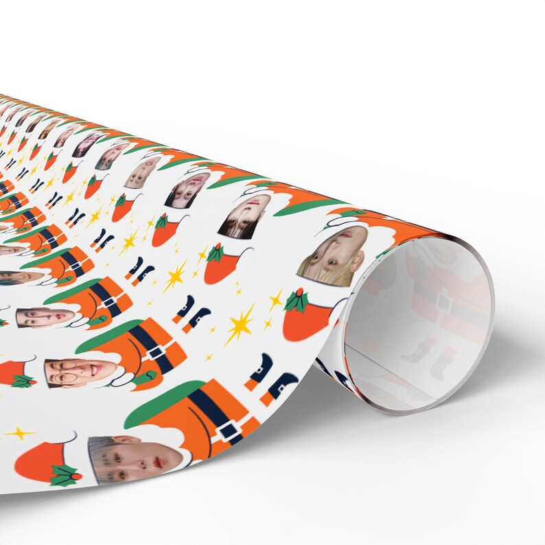 Kpop Idol Christmas Wrapping Paper, Bias Face Xmas Gift Wrap, K-pop Fan ...