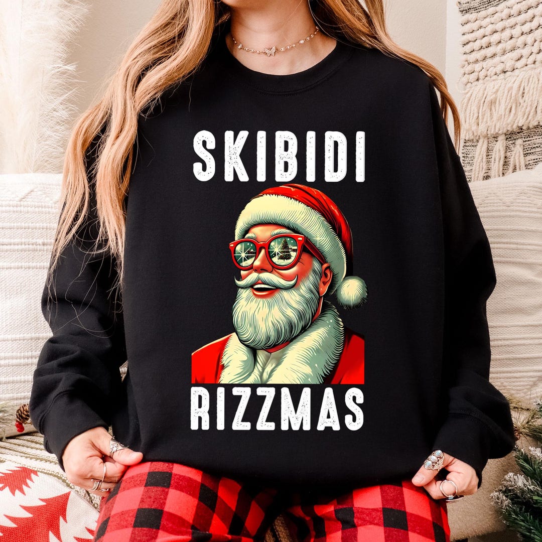 Skibidi Rizzmas Png, Merry Rizzmas Png, Santa Claus Rizz Png, Rude ...