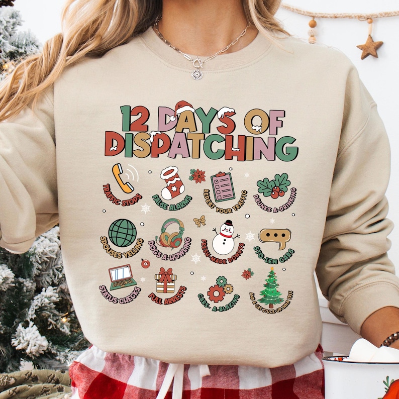 12 Days of Dispatching Christmas Png, Santa's Favorite Dispatcher Png ...