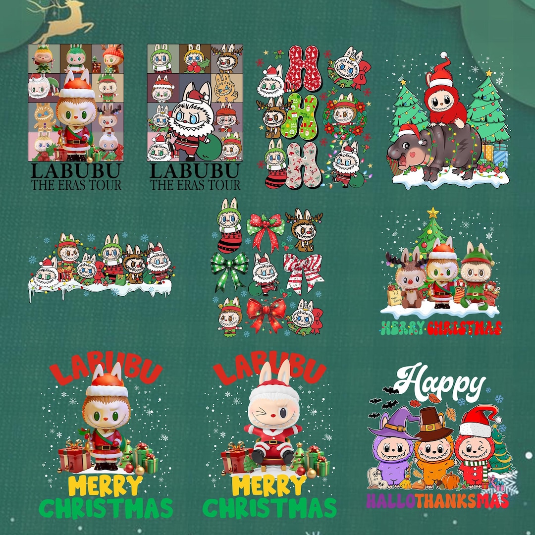 Paquete Labubu Feliz Navidad Png, Regalo De Navidad Labubu Png ...