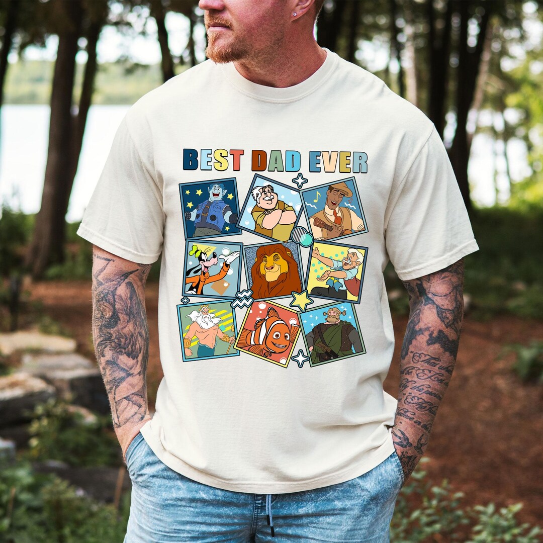 Best Dad Ever Disney Characters PNG, Father's Day Png, Daddy Png, Dad ...