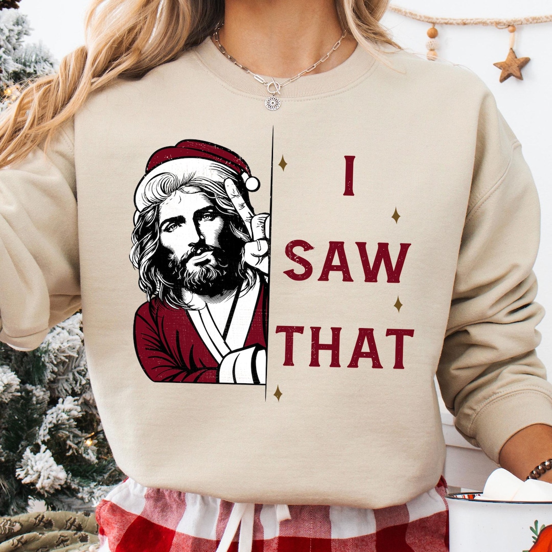 I Saw That PNG, Santa PNG, Christmas PNG, Funny Santa Claus, Vintage ...