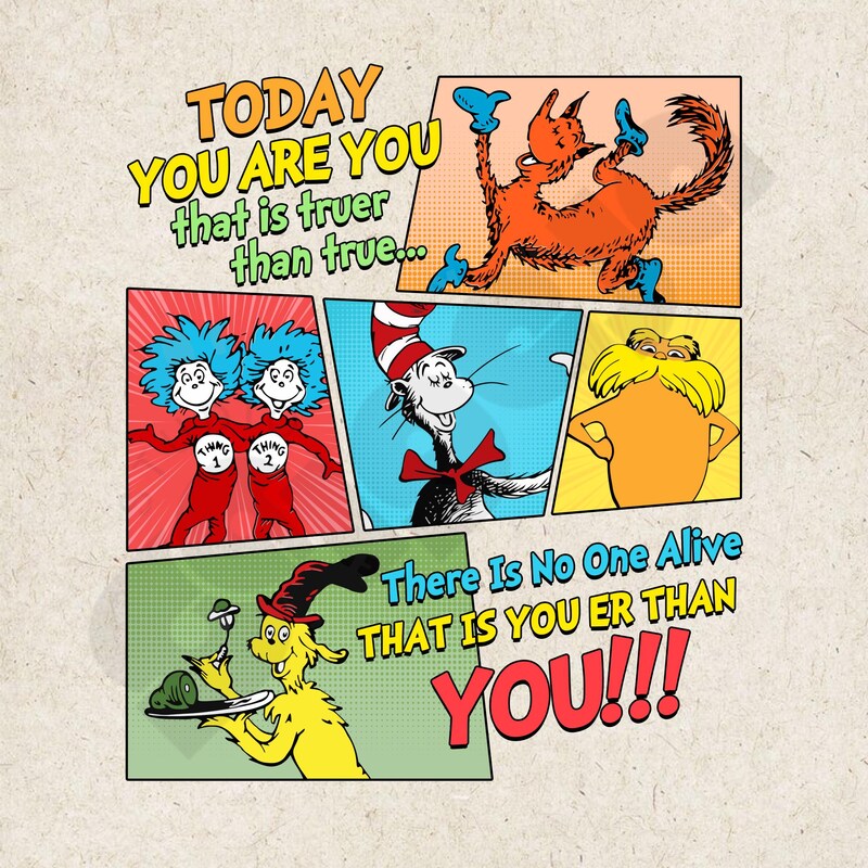 Dr Seuss Poster - Etsy