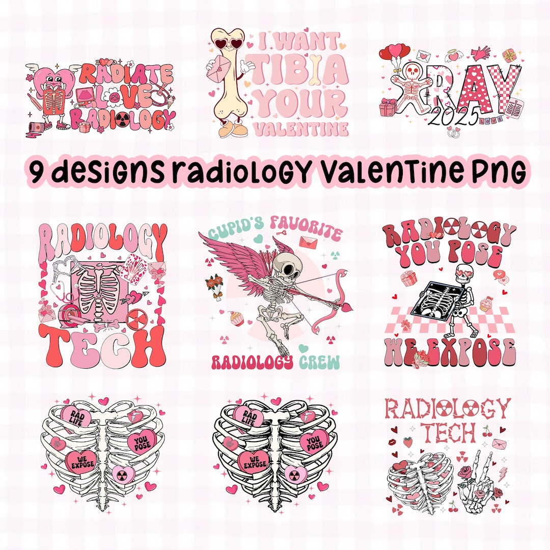 9 Pngs Valentine Radiology Tech Bundle Png, Rad Tech Valentines Day Png ...