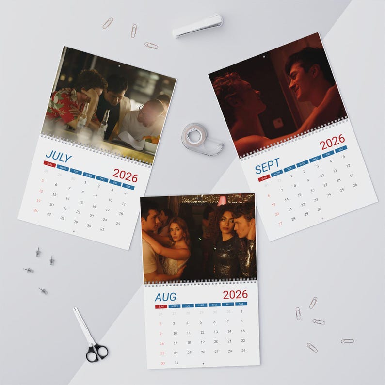 Verwarmde rivaliteit 2026 wandkalender, mannelijke esthetische ...