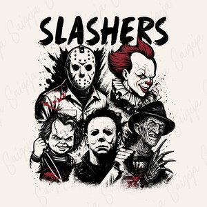 Slashers Png, Retro Halloween Png, Horror Movie Png, Horror Halloween ...