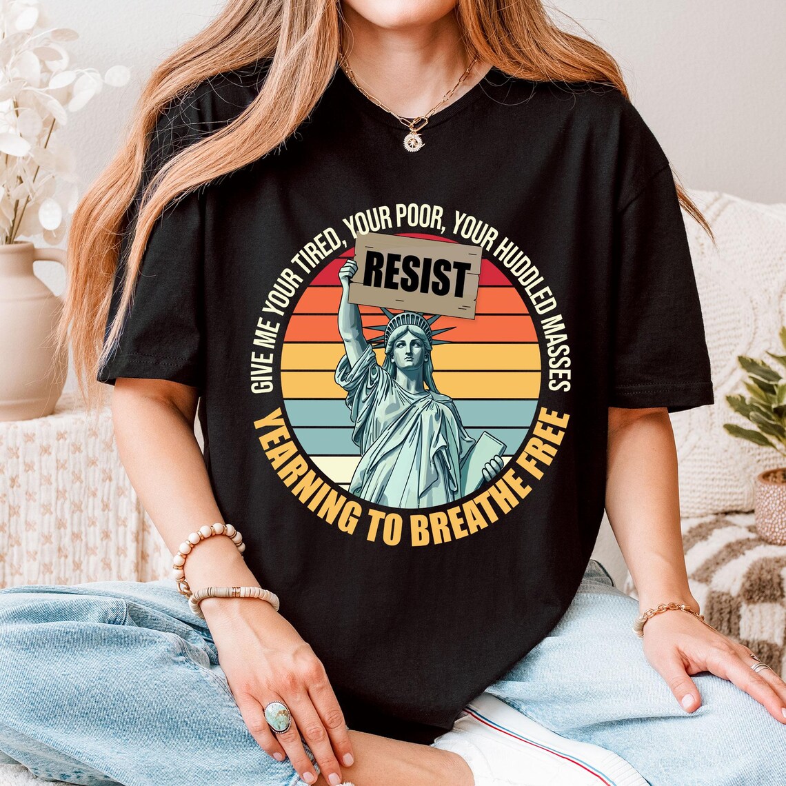 Give Me Your Tired Your Poor PNG, Statue of Liberty Quote Digital ...