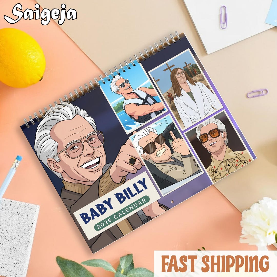 Cartoon Baby Billy Wall Calendar 2026, the Righteous Gemstones Fan Gift ...