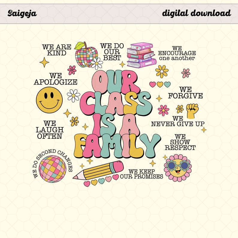 Our Class is A Family Back to School Png, Teacher Png, Teacher ...