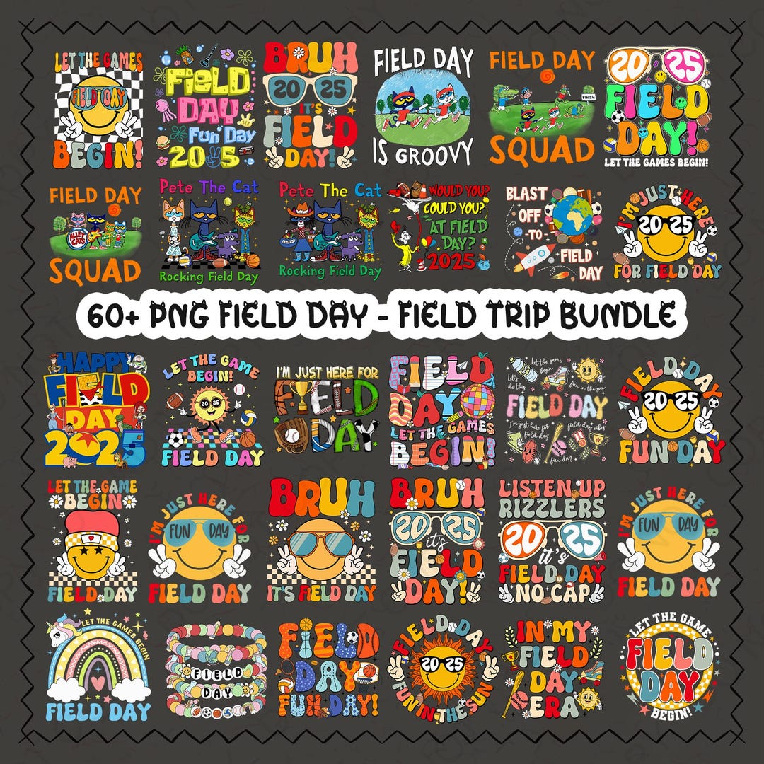 60++ PNG Field Day Bundle, I'm Just Here for Field Day Png, Field Day ...