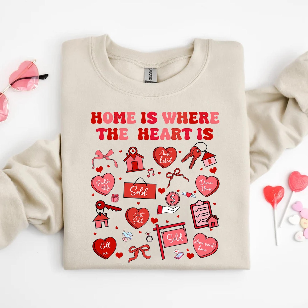 Home is Where the Heart is Realtor Valentine PNG, Realtor Valentine Png ...