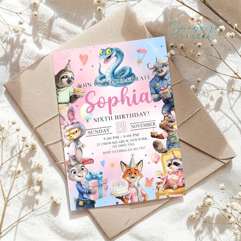 Zootopia Greeting Card - Etsy