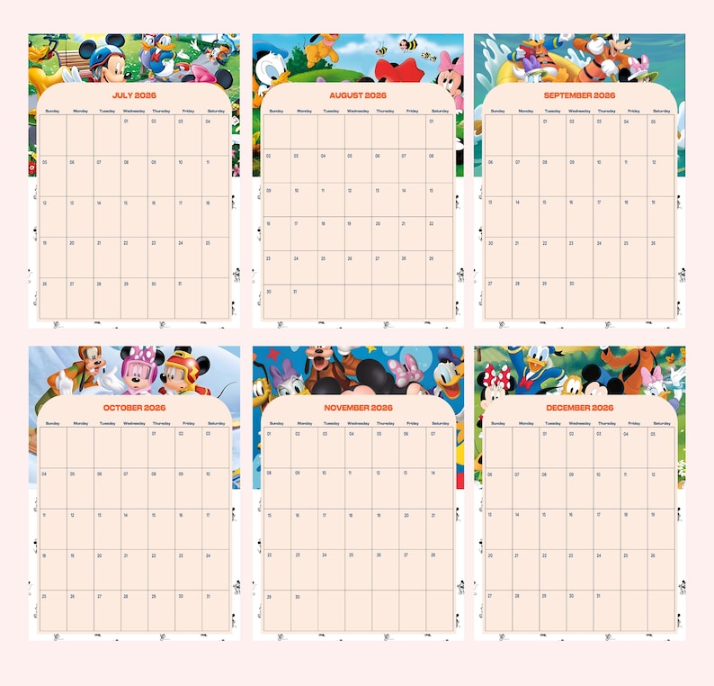 Mickey and Friends Wall Calendar 2026, Disney Calendar, Disney Fan Gift ...