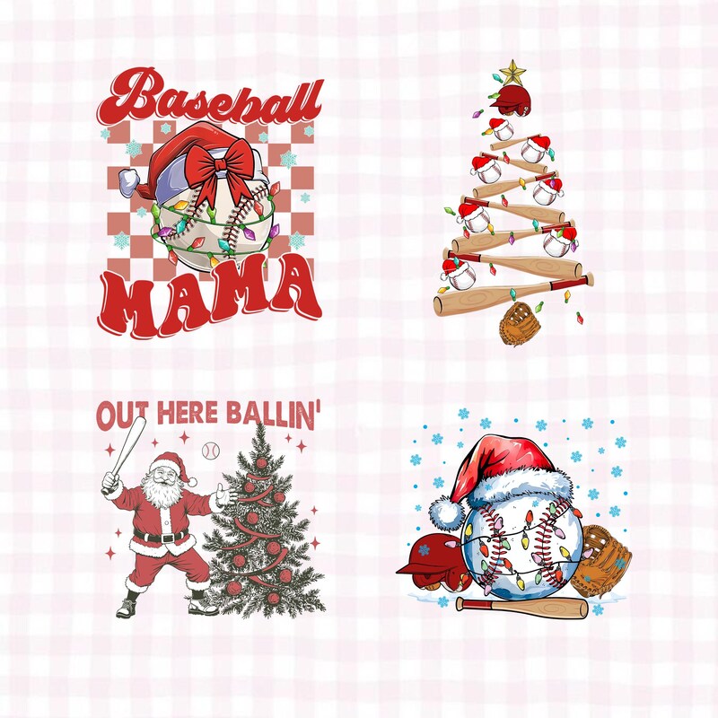 Baseball Christmas Svg - Etsy