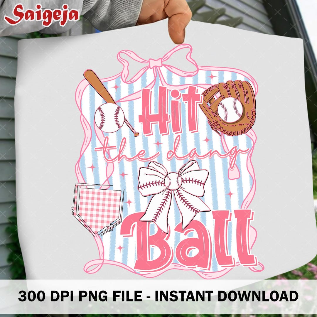 Baseball PNG, Hit the Dang Ball PNG, Home Run Png, Swing Batter Batter ...