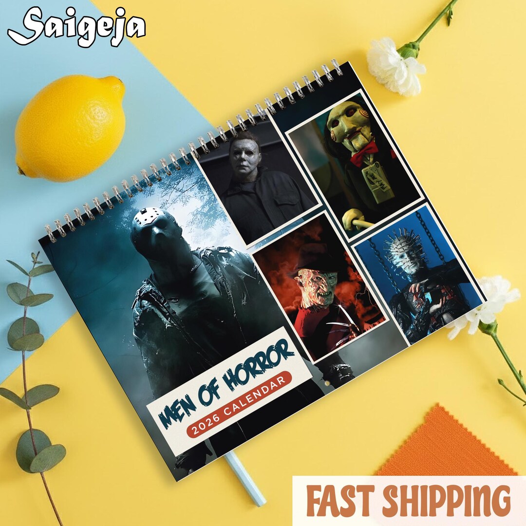 Retro Horror 2026 Wall Calendar | Classic Monsters, Horror Gift - Etsy