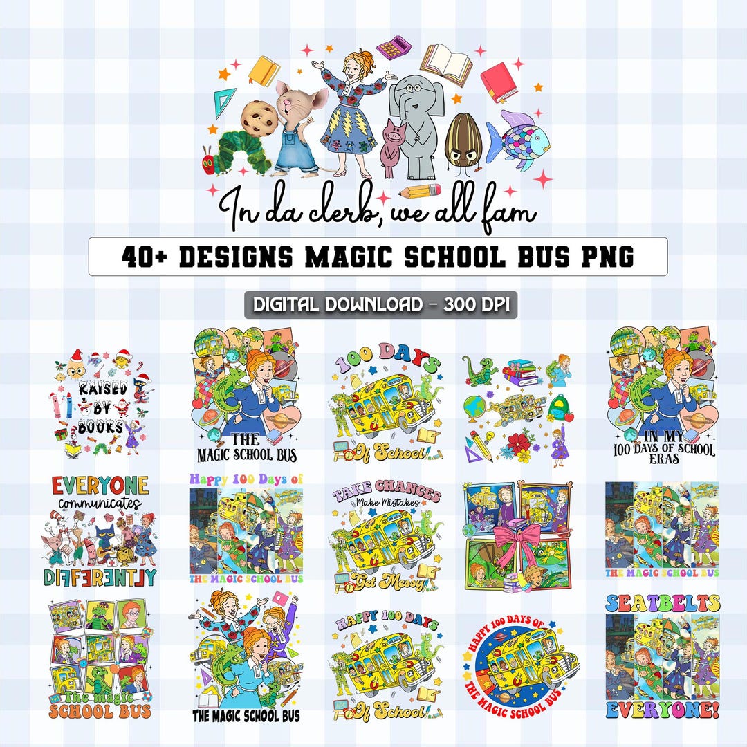 40+ the Magic School Bus Bundle Png, Seatbelt Everyone Png, Ms Frizzle ...