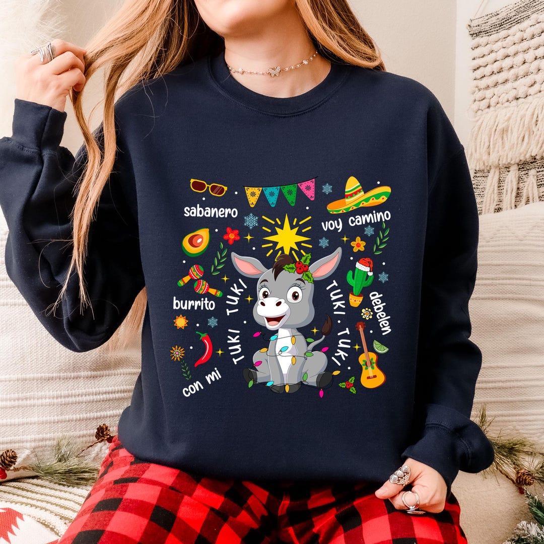 Mi Burrito Sabanero Mexican PNG, Feliz Navidad Digital Download, Tuki ...