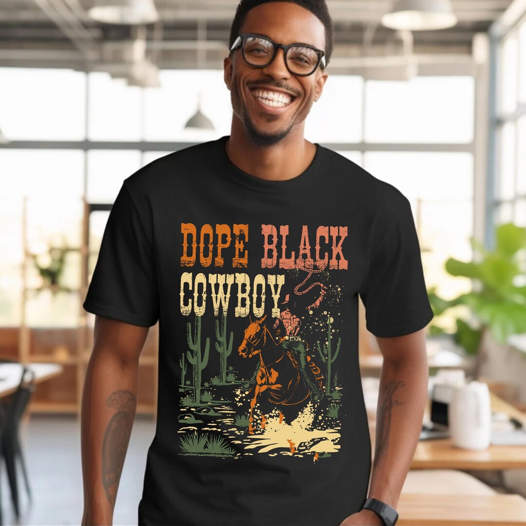 Dope Black Cowboy Png, African Cowboy Png, Juneteenth Png, Retro ...